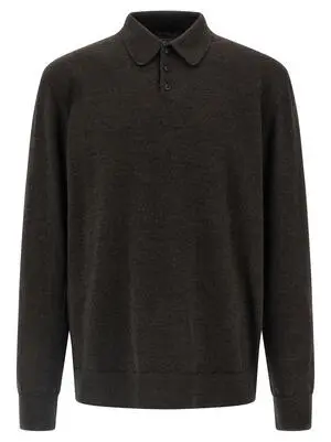 MAISON MARGIELA Suede Patch Polo Shirt