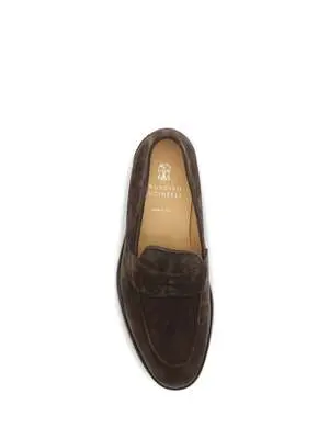 Brunello Cucinelli Suede Leather Loafers