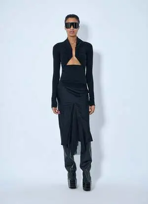 Rick Owens Jersey Ls Prong Top