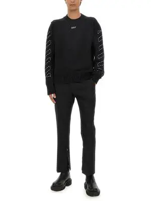 Off-White Wool Pants