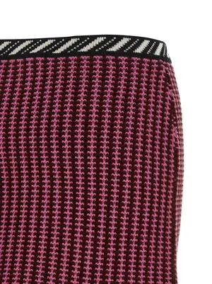 Versace Crochet Knit Skirt - Pink