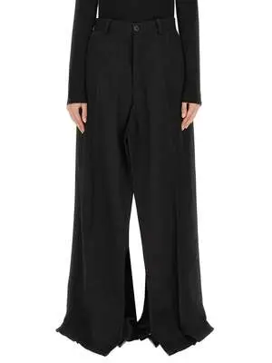 Balenciaga Double Front Pants - Black
