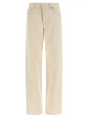 Fendi Ff Reverse' Jeans - Cream