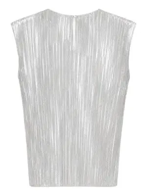 FORTE_FORTE Sleeveless Top With Irregular Pleating - Multicolor
