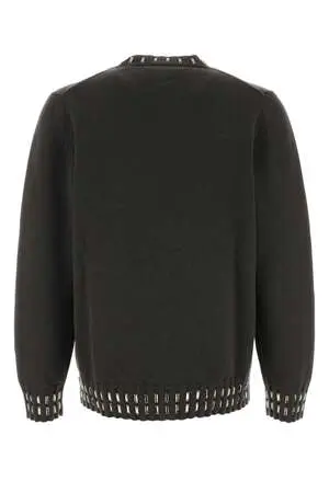 Fendi Charcoal Wool Blend Sweater