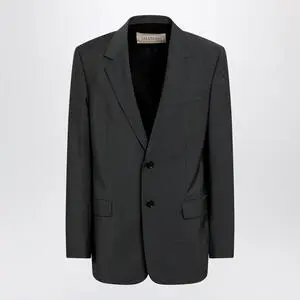 Valentino Garavani Single-breasted Wool And Mohair Jacket - Black