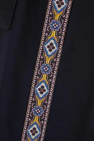 Etro Embroidered Paneled Trousers - Multicolor