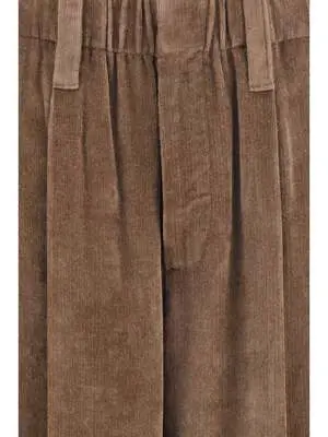 Brunello Cucinelli Elasticated Viscose And Cashmere Pants
