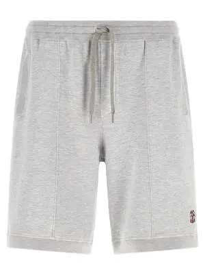 Brunello Cucinelli Double Knit Bermuda Shorts - Gray