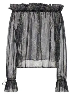 Saint Laurent Lurex Blouse - Multicolor