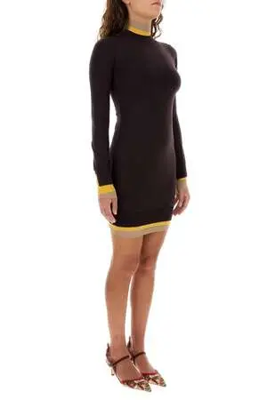 Fendi Plum Wool Blend Dress