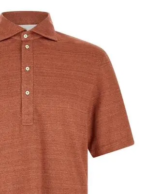 Brunello Cucinelli Polo Jersey Mélange