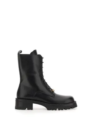Versace Boot With Laces Alia - Black