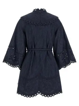 Zimmermann Mahon Cotton Denim Mini Dress