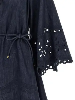 Zimmermann Mahon Cotton Denim Mini Dress