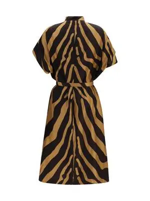 FERRAGAMO Twill Shirt Dress - Multicolor