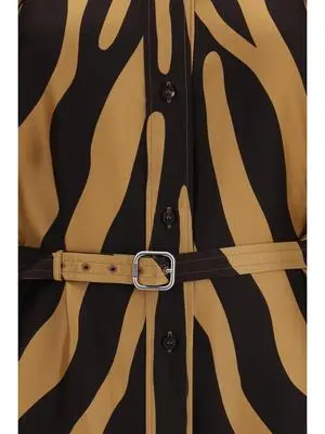 FERRAGAMO Twill Shirt Dress - Multicolor