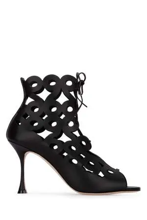 Manolo Blahnik Cut Out Booties - Multicolor
