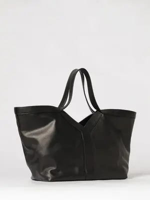 Saint Laurent Calf Leather Tote Bag - Black
