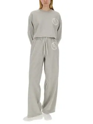 Stella McCartney Cotton Jogging Pants - Gray