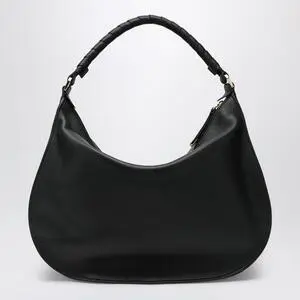 Chloé Black Leather Marcie Shoulder Bag - Blue
