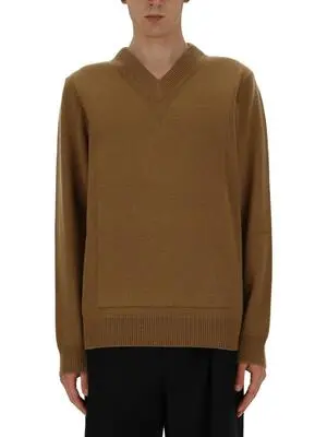 JIL SANDER V-neck Sweater - Cream