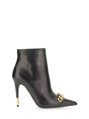 TOM FORD Leather Boot - Black