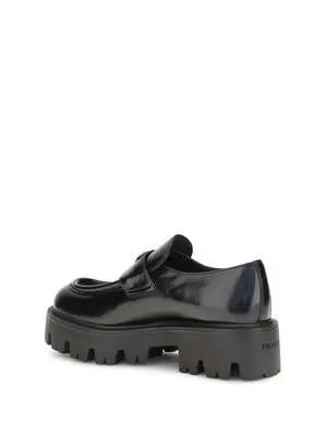 Prada Brushed Leather Loafers