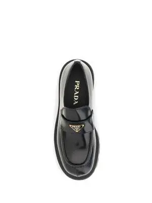 Prada Brushed Leather Loafers