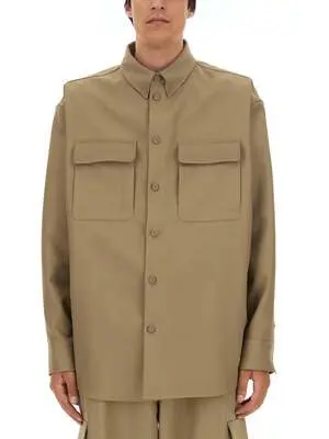 Off-White Oversize Fit Shirt - Cream