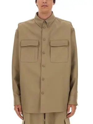 Off-White Oversize Fit Shirt - Cream