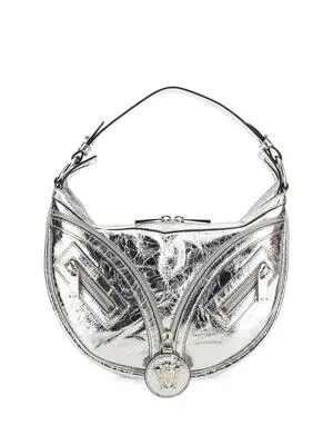 Versace Repeat Small Hobo Bag - Silver
