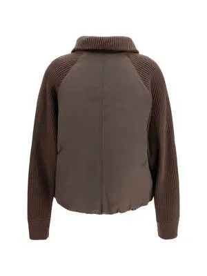 Brunello Cucinelli Down Jacket With Wool Sleeves