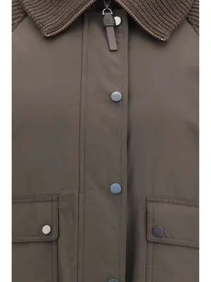 Brunello Cucinelli Down Jacket With Wool Sleeves