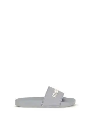 Burberry Logo Slides - Gray