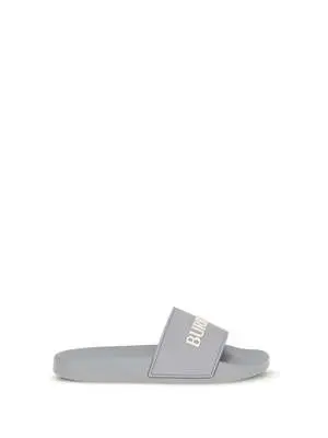 Burberry Logo Slides - Gray
