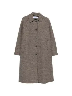 Harris Wharf London Wool And Cashmere Blend Coat - Multicolor