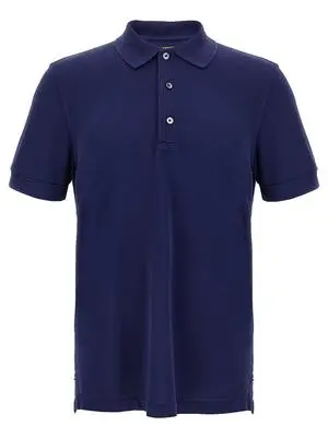 TOM FORD Piqué Polo Shirt - Blue