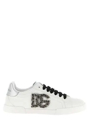 Dolce & Gabbana Portofino Sneakers - Silver