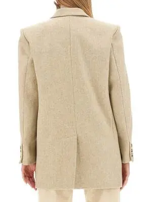 Isabel Marant Étoile Floyd Wool Jacket - Cream