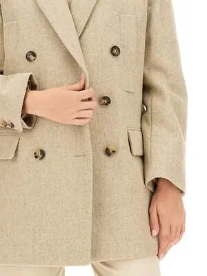 Isabel Marant Étoile Floyd Wool Jacket - Cream