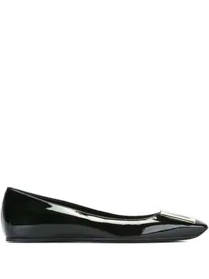 ROGER VIVIER Trompette Leather Ballets - Multicolor