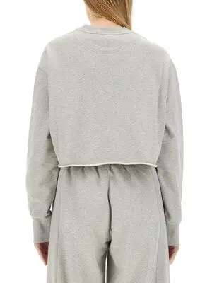 Stella McCartney Sweatshirt With Logo - Gray
