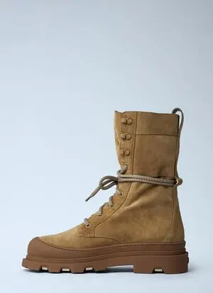 Moncler Vera Logo Patch Boots - Multicolor