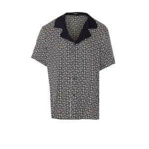 Balmain Pajama Shirt Varsity - Black