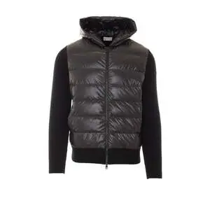 Moncler Logo Padded Cardigan - Black