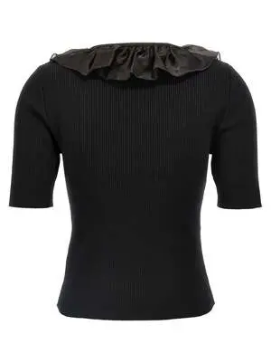 Alessandra Rich Ruffle T-shirt