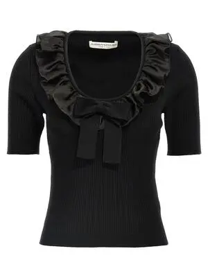 ALESSANDRA RICH Alessandra Rich Women Ruffle T-Shirt