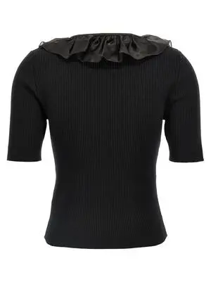 Alessandra Rich Ruffle T-shirt