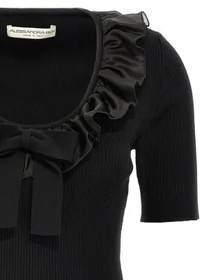 Alessandra Rich Ruffle T-shirt